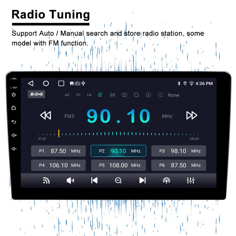 [ 4+32G 𝑪𝒂𝒓𝒑𝒍𝒂𝒚 𝑨𝒖𝒕𝒐]Evean 7/9/10 Inch Single Din Android Player With ...