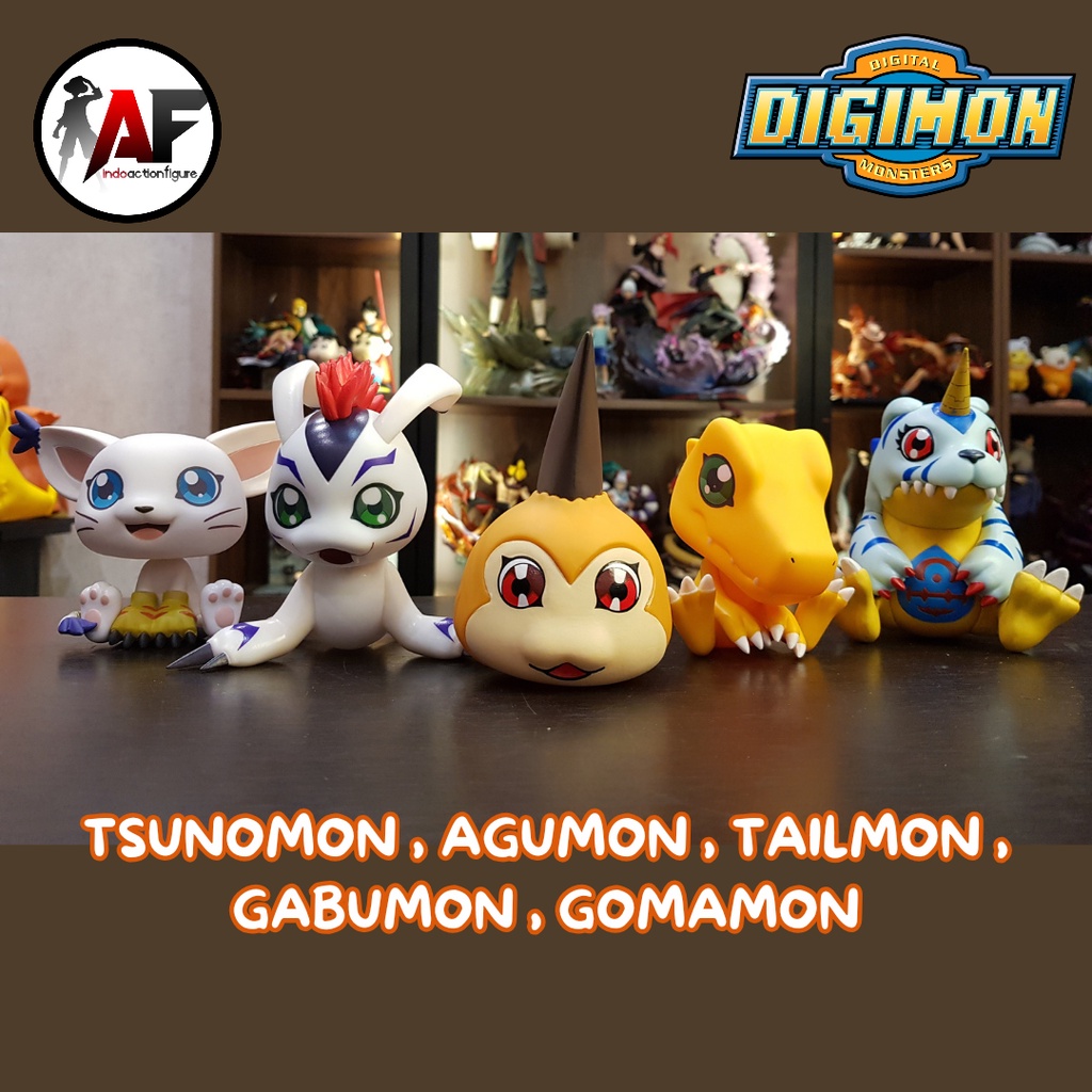 Digimon Agumon Tailmon Tsunomon Action figure, collectible children's ...