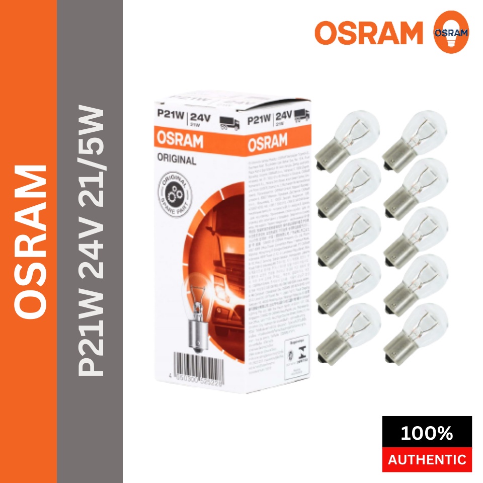7511 OSR OSRAM P21/5W 7537 24V Truck Standard Car Brake Light Reverse ...