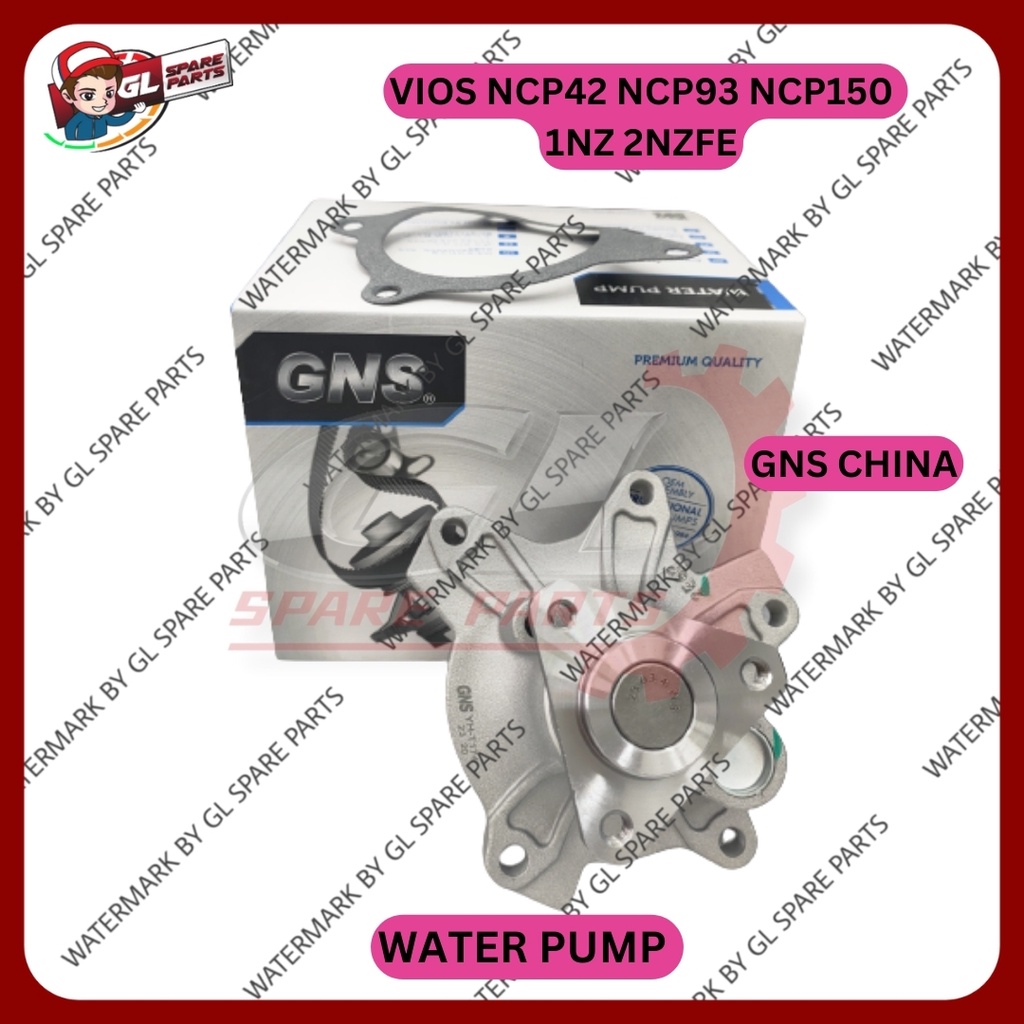 GNS WATER PUMP TOYOTA VIOS NCP42 NCP93 NCP150 INZ 2NZ FE (1 YEAR ...