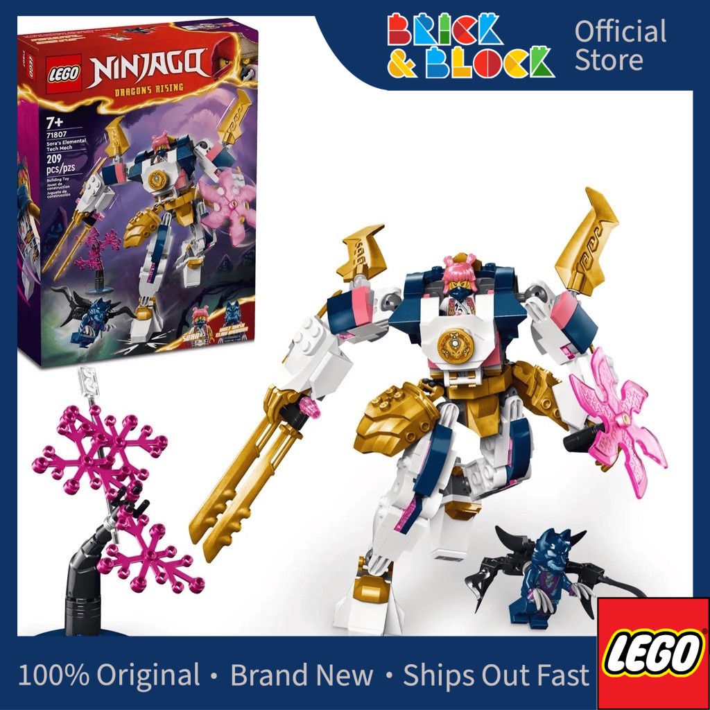 LEGO 71807 Sora's Elemental Tech Mech | LEGO Ninjago | Shopee Malaysia