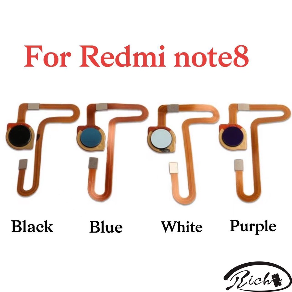 New Home Button For Xiaomi Redmi note 8 Fingerprint Sensor Menu Touch ...