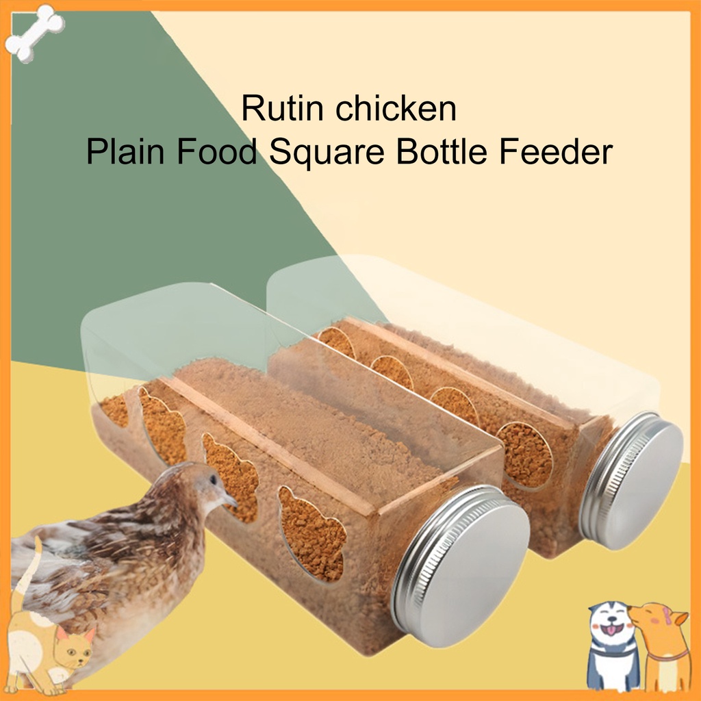 [vip]Chicken Feeder Bottle Lid Design Transparent Large Capacity ...