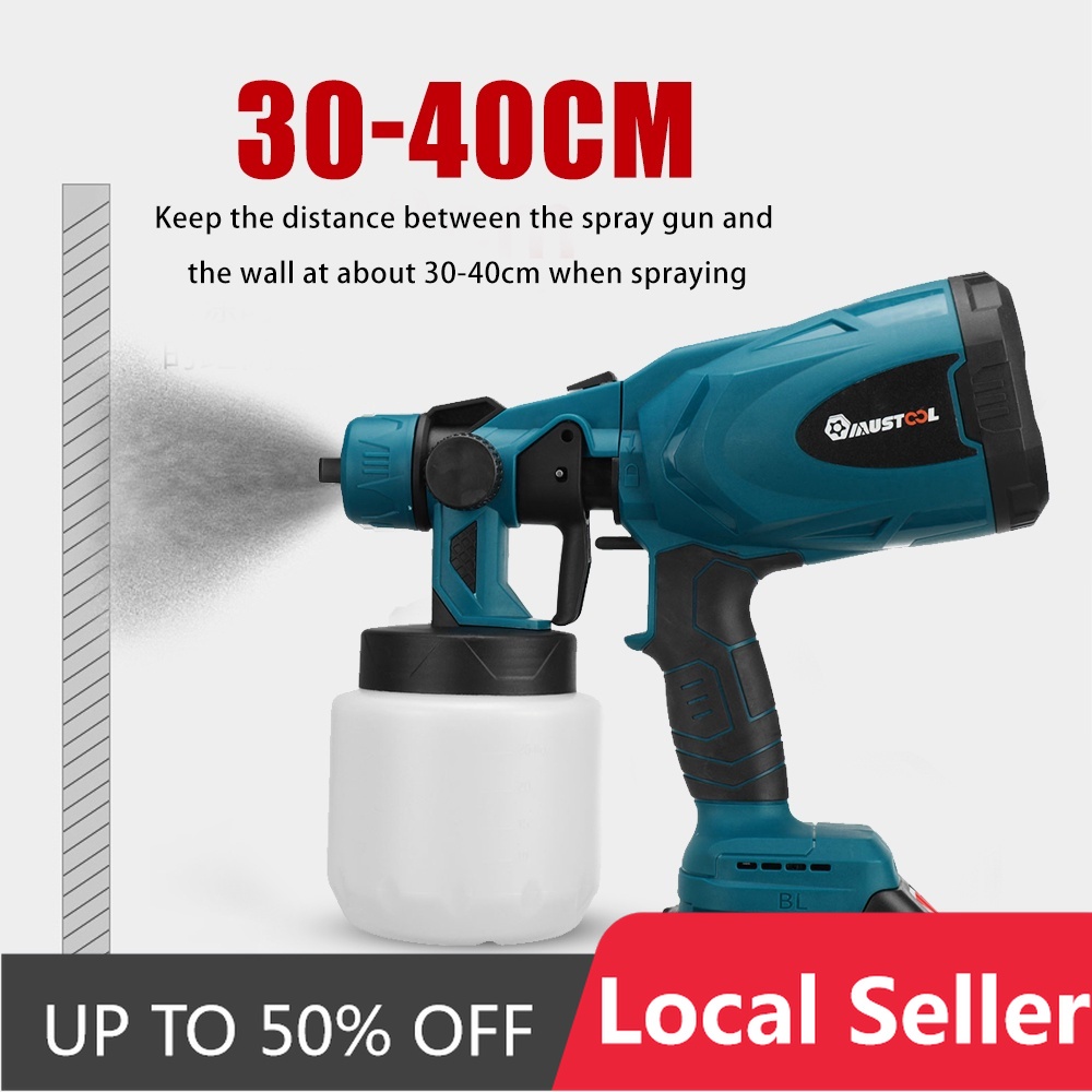 88VF Cordless Electric Spray Guns with 3Nozzle Flow Control Airbrush ...