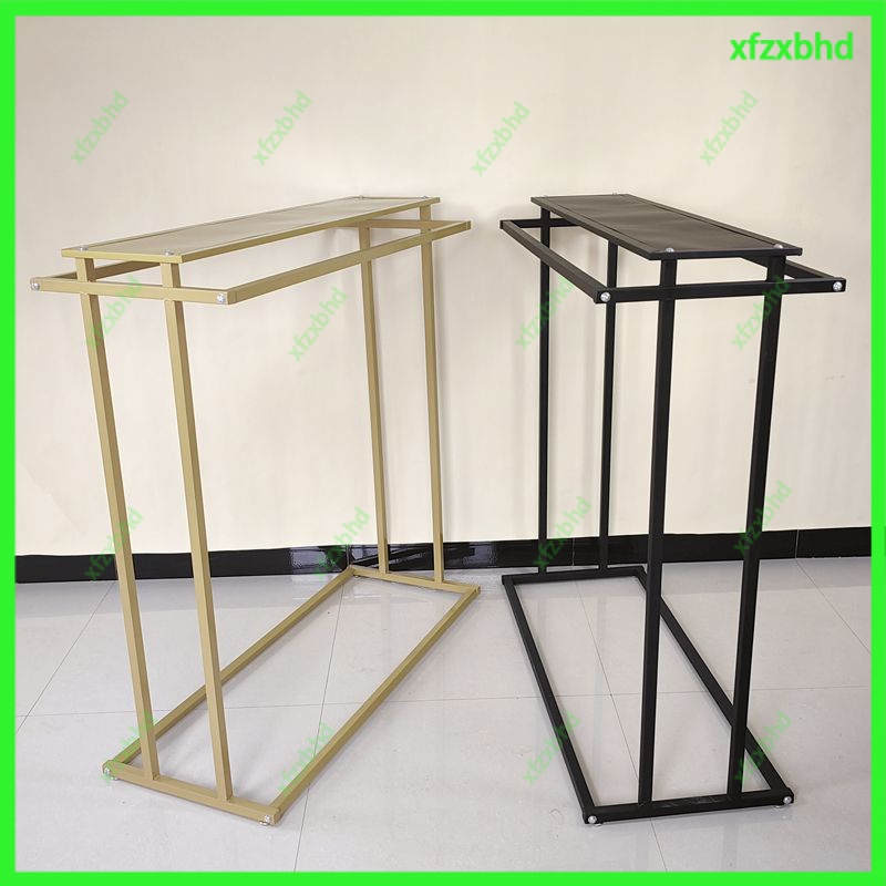 Clothing Store Island Shelf Display Rack Unisex Wear Hanger Double Row ...