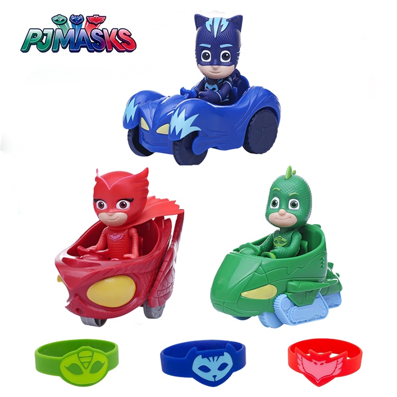 PJ Masks Car Model Children's Toys 4cm Car Toys Catboy Owlette Gekko ...
