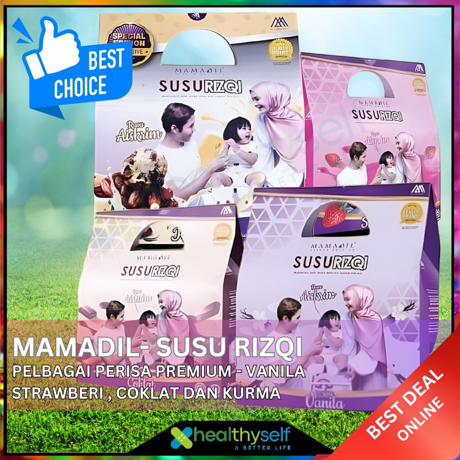 [FREE GIFT] Susu Rizqi MAMADIL Original MINI PACK 10 sachet per box ice ...