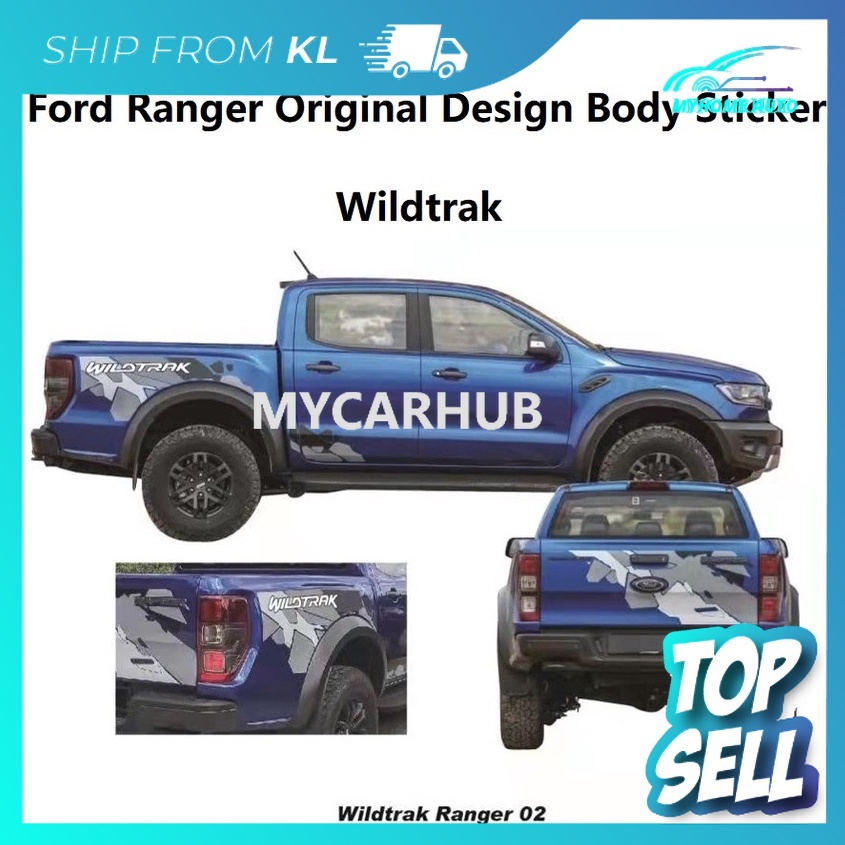 Ford Ranger Side Body Sticker Raptor / Ranger Original Design - Designs ...