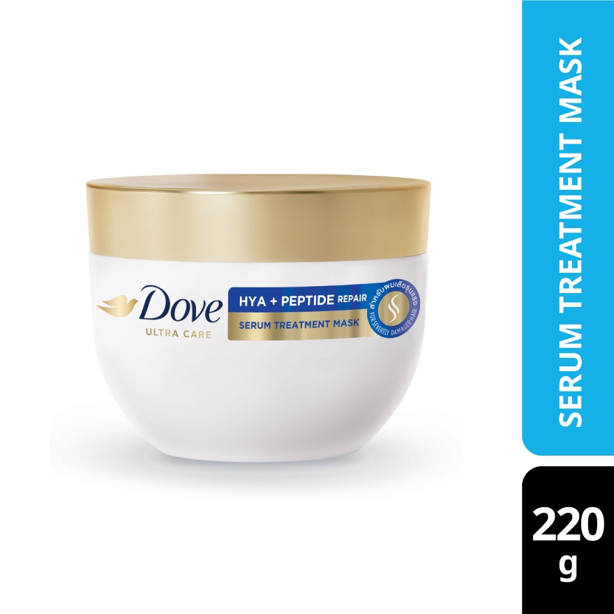 DOVE Hya + Peptide Repair Serum Treatment Mask 220g | Shopee Malaysia