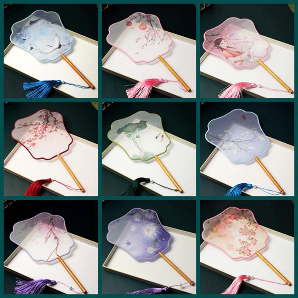 1pc Circular Fan Flying Fairy Fan Round Silk Fan Hanfu Anime ...