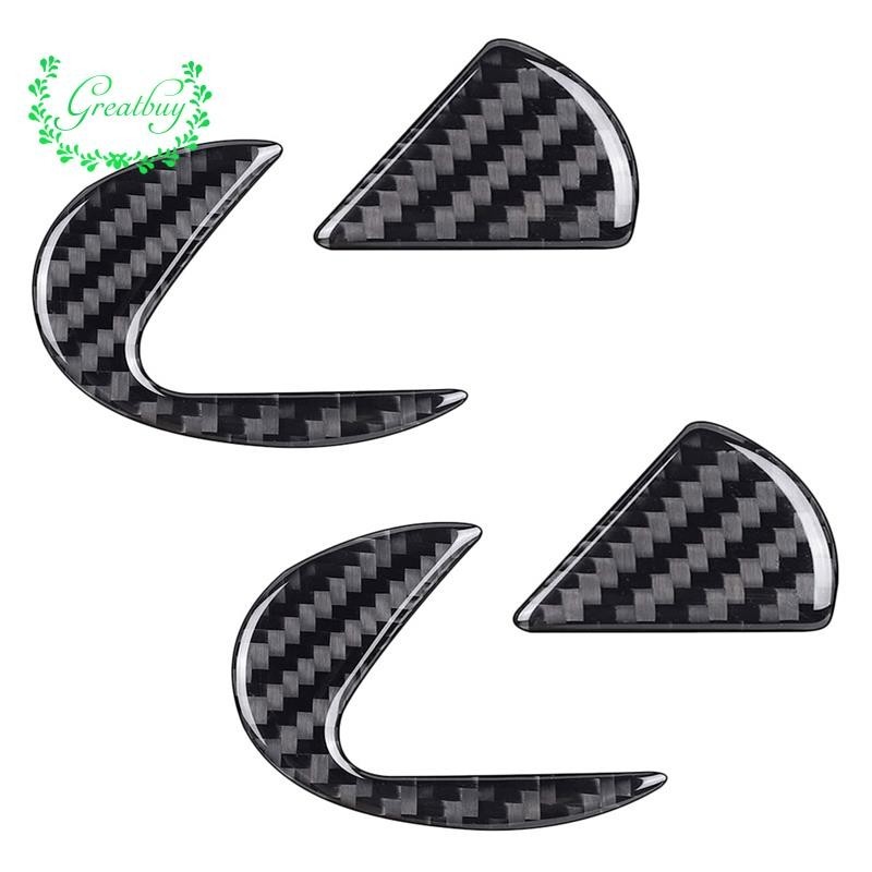 2X for Lexus IS F Sport GS ES RX NX Carbon Fiber Steering Wheel Emblem ...