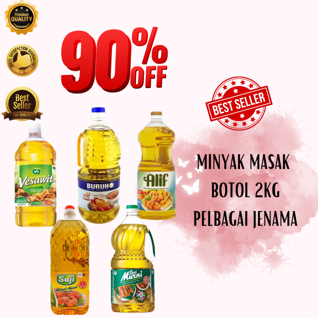 2KG MINYAK MASAK COOKING OIL PELBAGAI JENAMA | Shopee Malaysia
