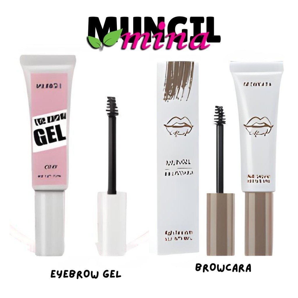 MUNGIL Brow Kit Browcara Gel Brow Wax Ash Brown Cool Blond Clear Sikat ...