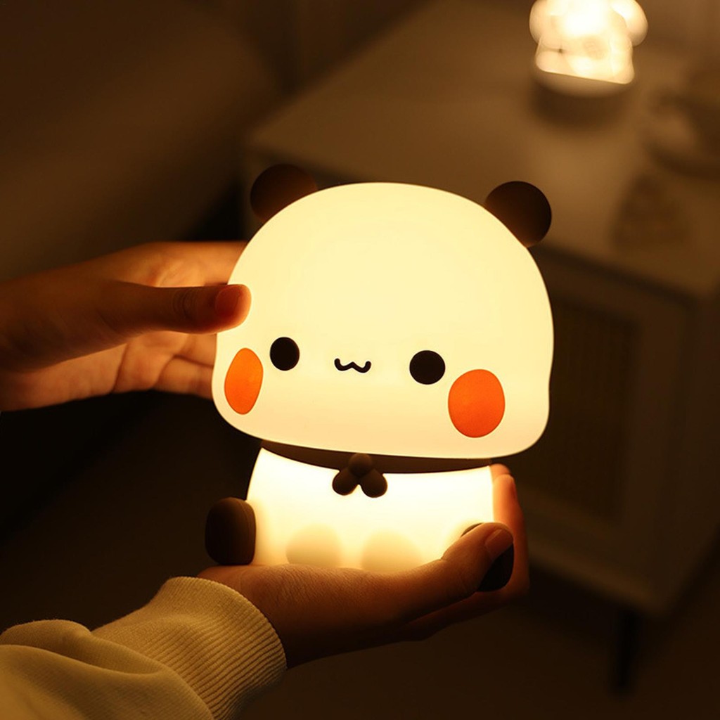 Panda Bubu Touch Light Nursery LED Mood Touch Lights 3 Modes Dimmable ...