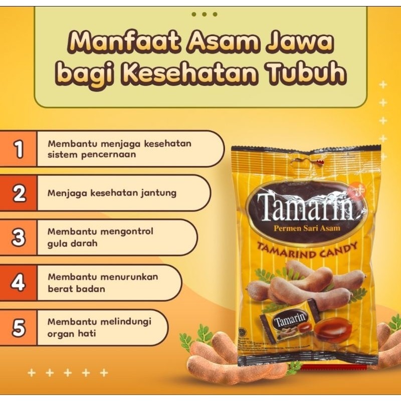 Tamarin Candy | Permen Rasa Sari Asam | Asem Pouch - 135gr | Shopee ...