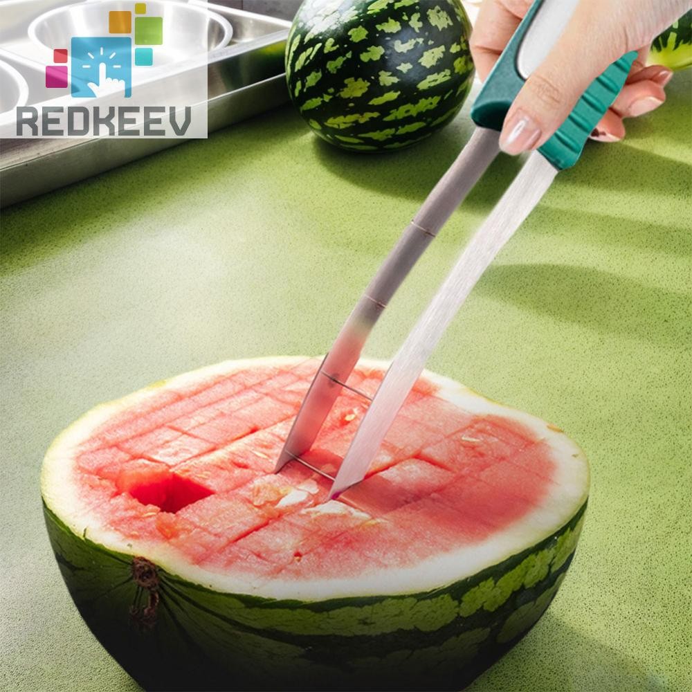 [Redkeev.my] Stainless Steel Watermelon Cube Cutter Fruit Cutter Melon ...
