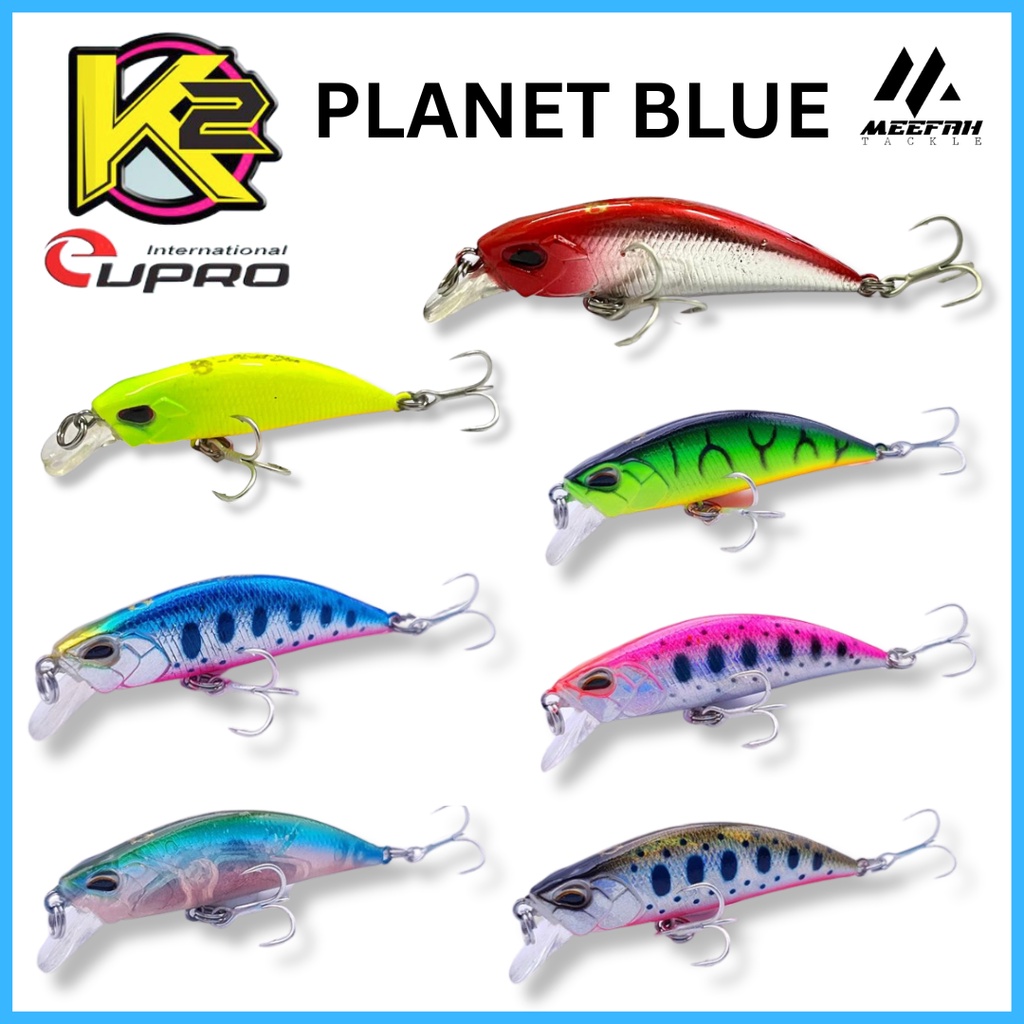 EUPRO K2 Planet Blue Minnow Lure ( PB45SK 4g / PB50SK 6g ) Sinking ...