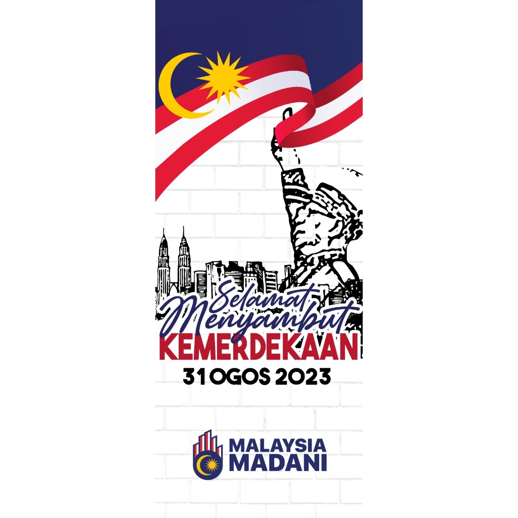 Bunting Sambutan Kemerdekaan / Bunting Merdeka / Bunting ucapan ...