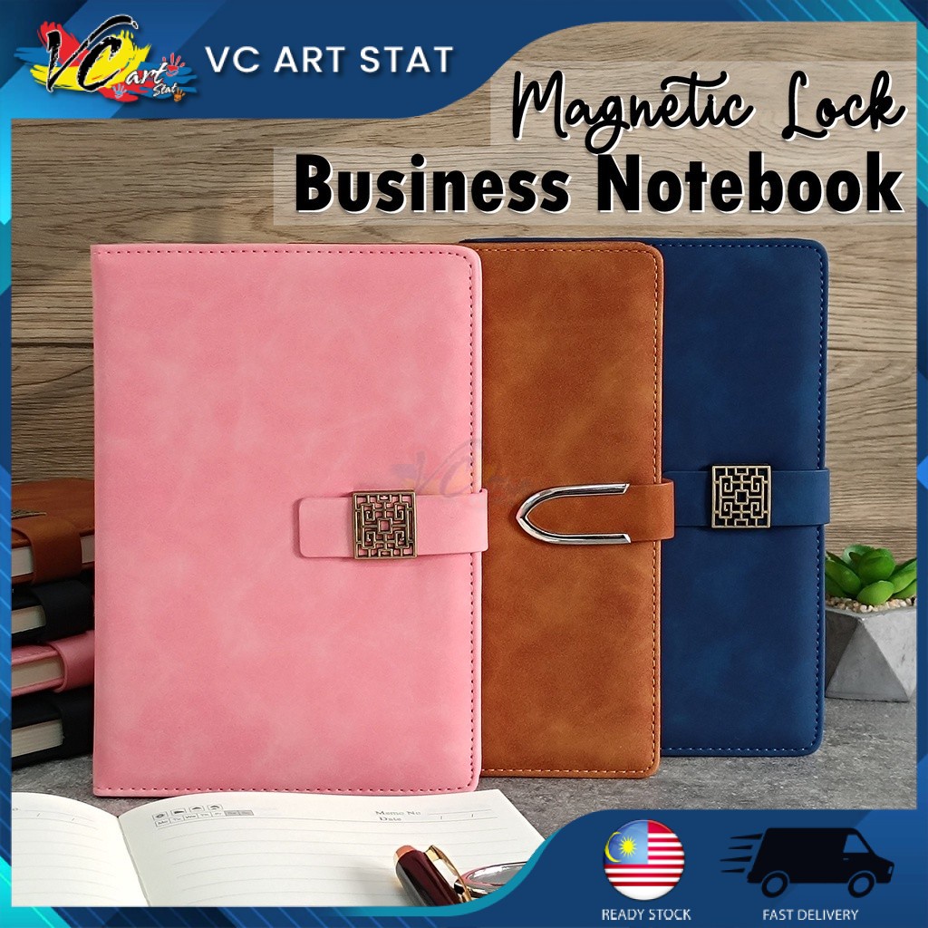 VC Art A5 Size PU Leather Office Business Class Bleedproof Eye ...