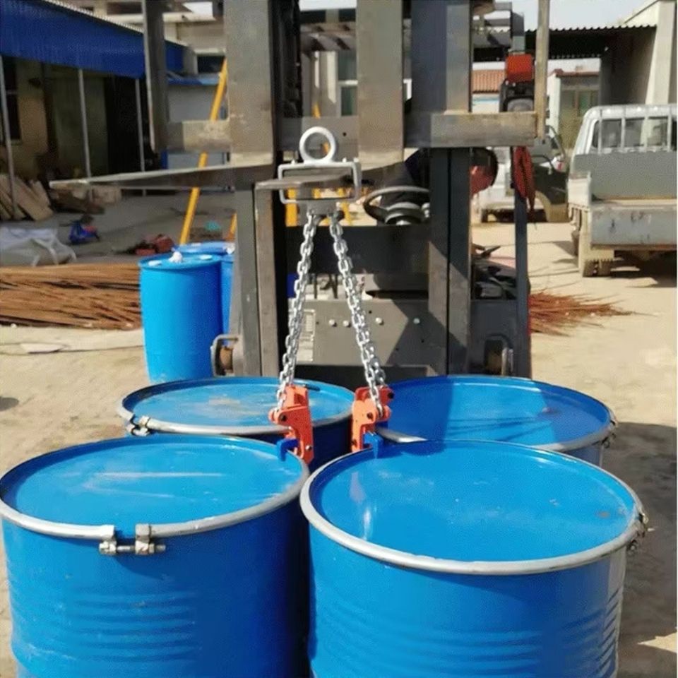 Oil Drum Tongs Forklift Special Oil Bucket Pliers Lifting Spreader Iron ...