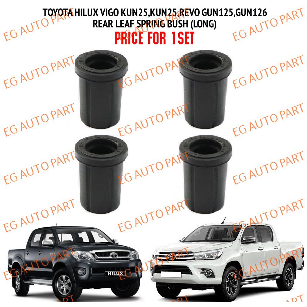 (PREMIUM QUALITY) REAR LEAF SPRING BUSH LONG/SHORT TOYOTA HILUX VIGO ...