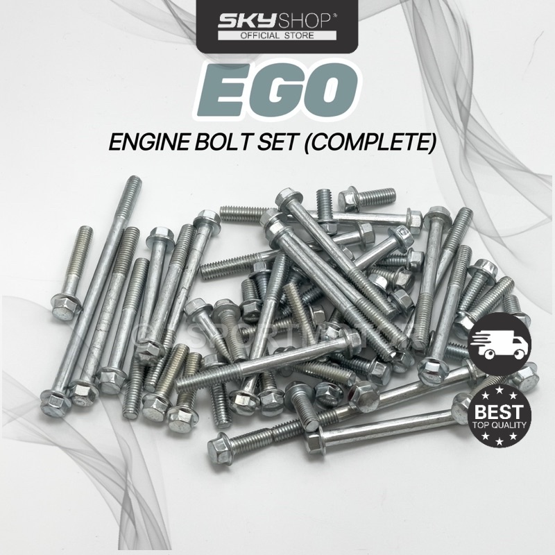 YAMAHA EGO ENGINE BOLT SET (COMPLETE) EGO V1 (S) | Shopee Malaysia