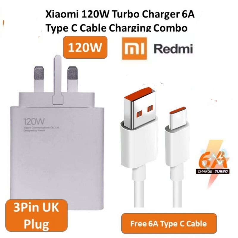 (120W/67W)REDMI XIAOMI 12T 11T 11 10T Pro TurboCharge POCO X5 M4 F4 ...