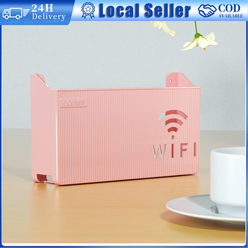Wifi Shelf Drill Free Waterproof Wall Modem Holder Wireless Storage ...