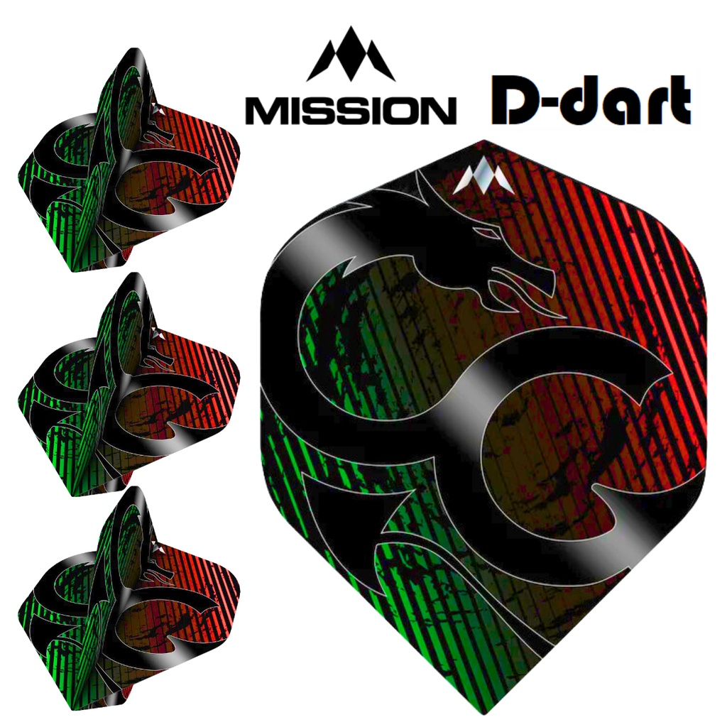 Mission Dart Flights -Callum Goffin Standard 100 Micron Solo Darts ...