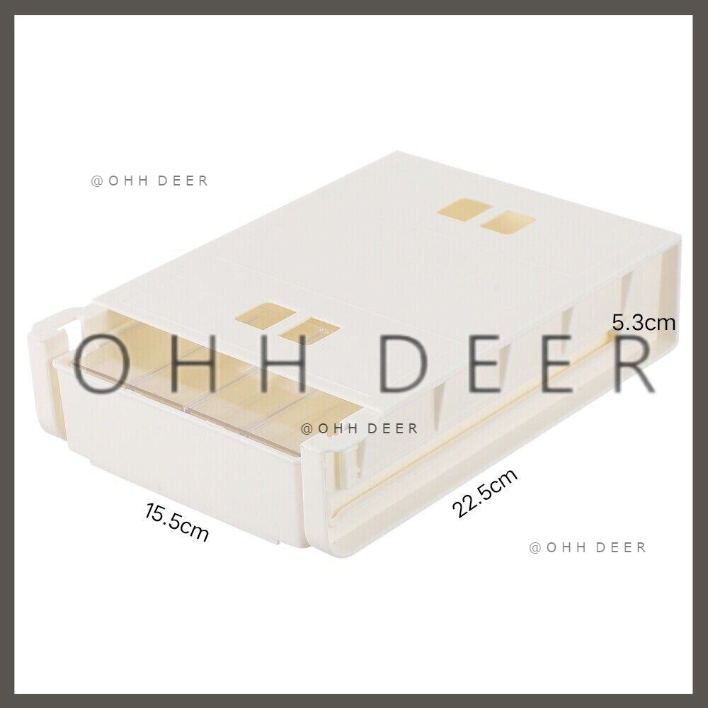 OHHDEER Self-Adhesive Slide-out Under Desk Drawer Organizer, Attachable ...