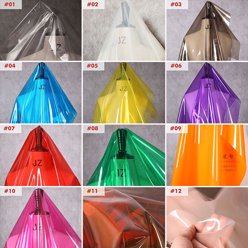 0.5M TPU Fabric PVC Jelly Film Waterproof Crystal Bag Decors Plastic ...
