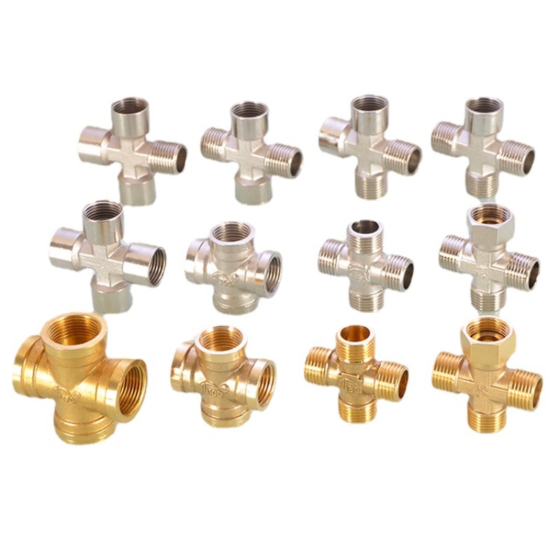 Four-way Joint 20/25mm All Copper One Point Three-way Outer Wire Inner ...