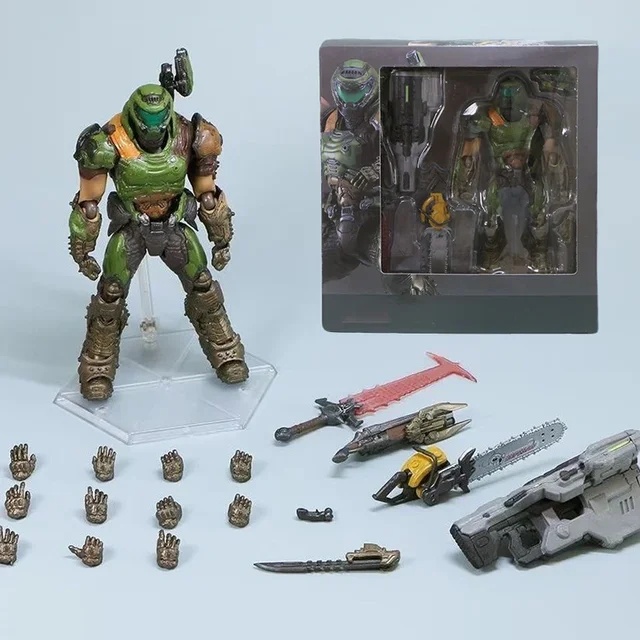16cm Anime Figma SP-140 DOOM Eternal Doom Slayer Figure | Shopee Malaysia