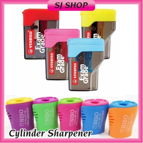 Stabilo Exam Grade Sharpener 4538 | Niso Cylinder Sharpener SP131 ...