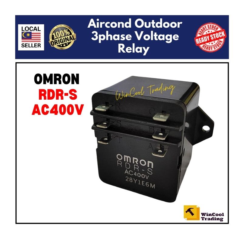 OMRON RDR-S AC400V Aircond Outdoor 3 Phase Voltage Relay | Shopee Malaysia