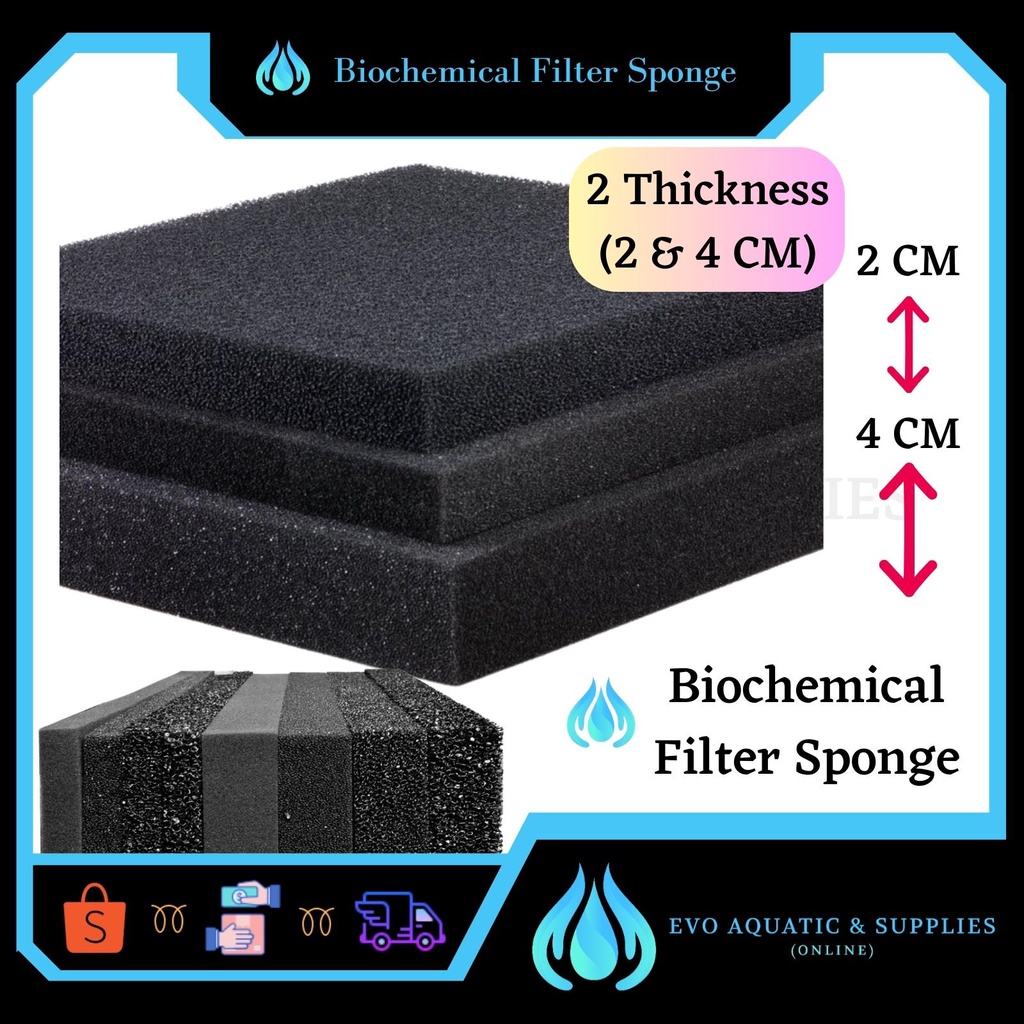 🔥Ready Stock🔥 Aquarium Biochemical 6D Filter Sponge for Foam Pond ...
