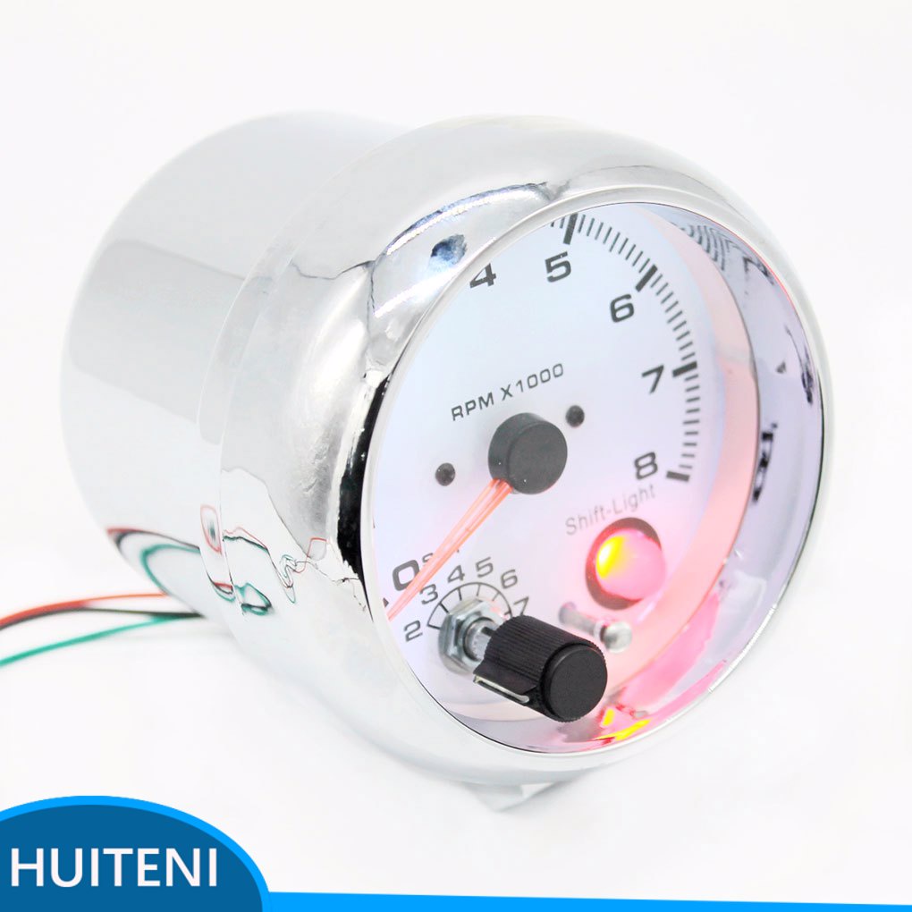 1/2/3 12V Car 3 75Inch Tachometer Tacho Gauge Electrical Tachometer ...