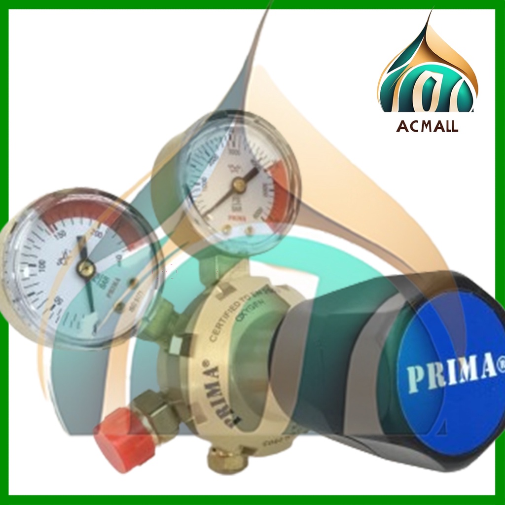 Prima Compressed Gas Regulator Model 838X - Oxygen (SET) | Shopee Malaysia