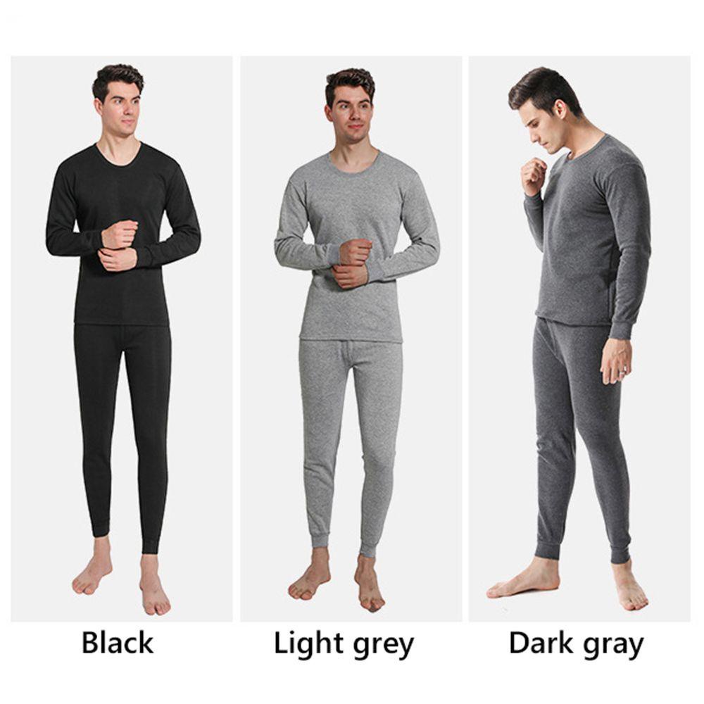 OKDSHOP Thermal Underwear for Men Thermal Clothes Fleece Lined Ultra ...