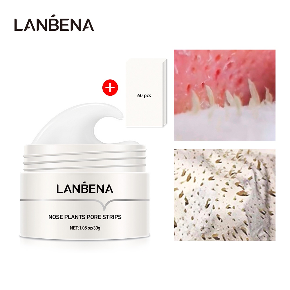 LANBENA Deep Cleansing Mask Blackhead Remover Face Nose Mask Pore Strip ...