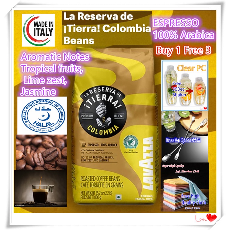3 Free Gift LAVAZZA SUPER CREMA GOLD GRAN iTierra Colombia iTierra ...