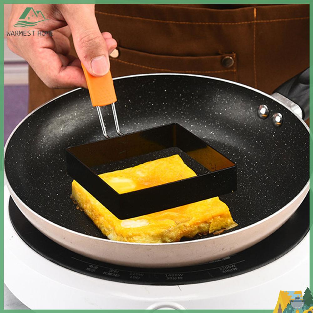 {Warm} 3.9 in 1/2 Pcs Egg Pancake Cooking Ring Egg Ring Easy Clean Non ...