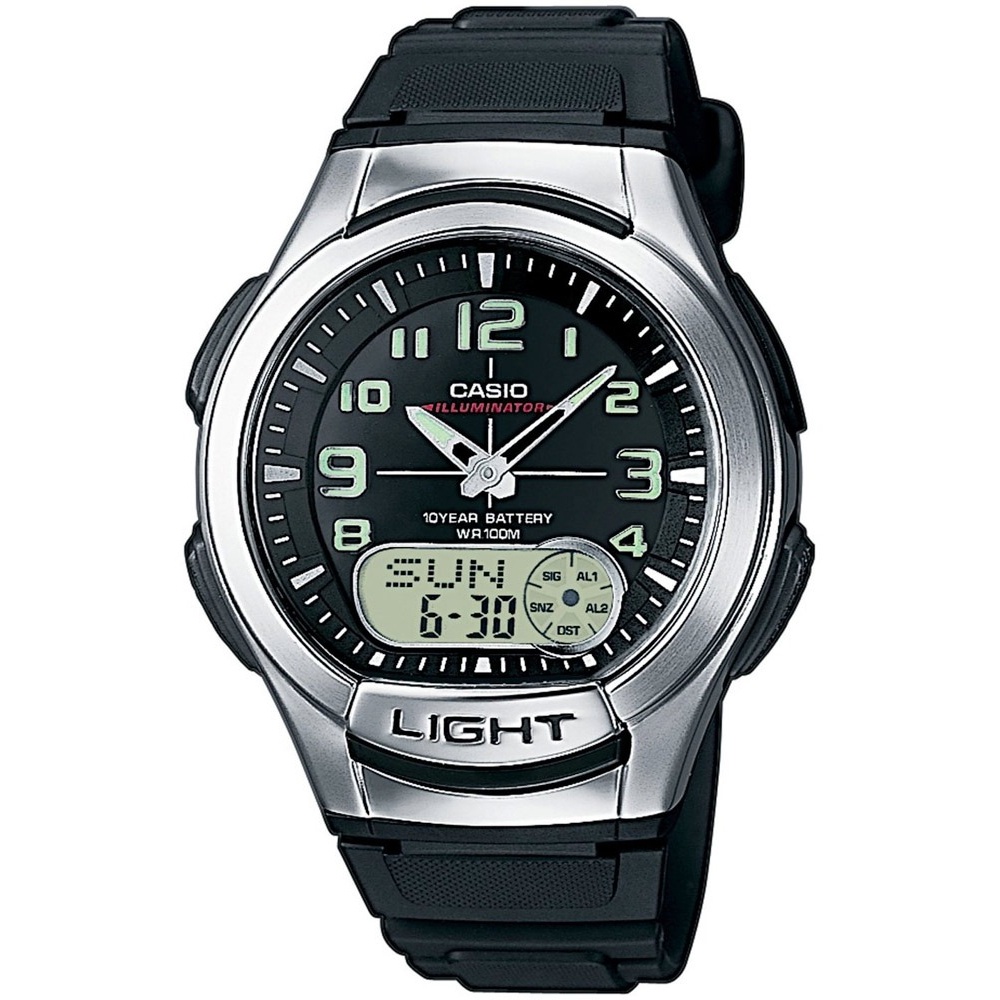 Casio Collection Standard Aq 180w 1b Mens Shopee Malaysia