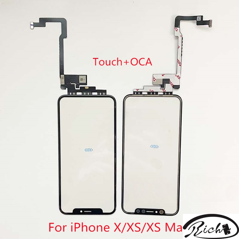 Long Flex Cable Glass With Touch Digitizer Screen With OCA For iPhone X ...