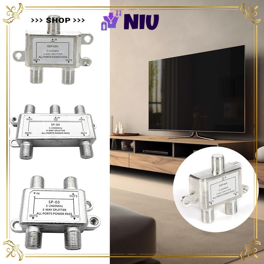 NIU Coaxial Cable Antenna, 5 to 2400MHz Cable TV Signal Receiver ...
