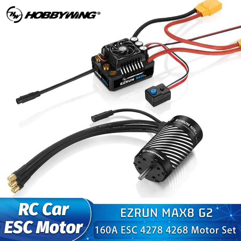 HOBBYWING EZRUN MAX8 G2 160A ESC 4278SD 2250KV 4268SD 2500KV Motor Burshless Sensored Combo for ...