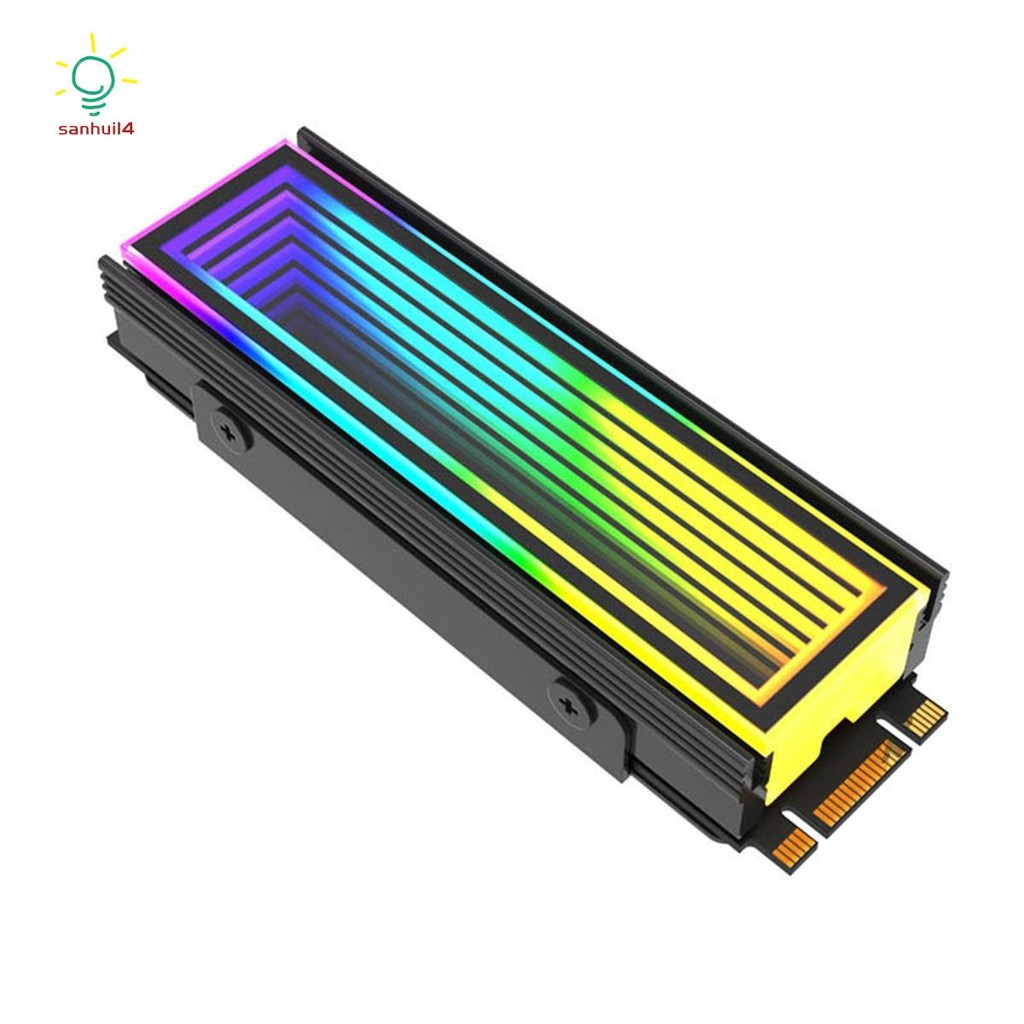 M.2 ARGB Computer Radiator 2280 SSD M2 Radiator PC RGB M.2 Nvme Cooler ...