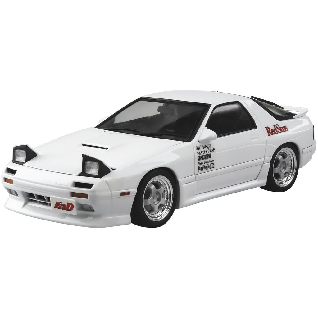 AOSHIMA Initial D No.3 Ryosuke Takahashi FC3S RX-7 1/24 scale plastic ...