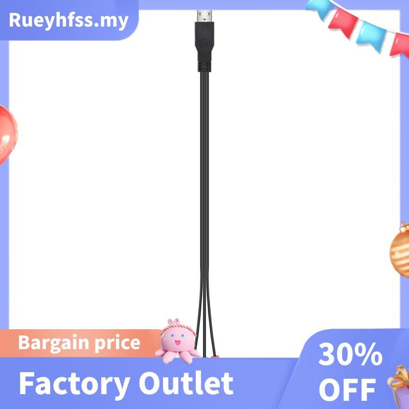 Excellent 1Pc Usb Male Plug To 3 Female Adapter Audio Converter Video ...
