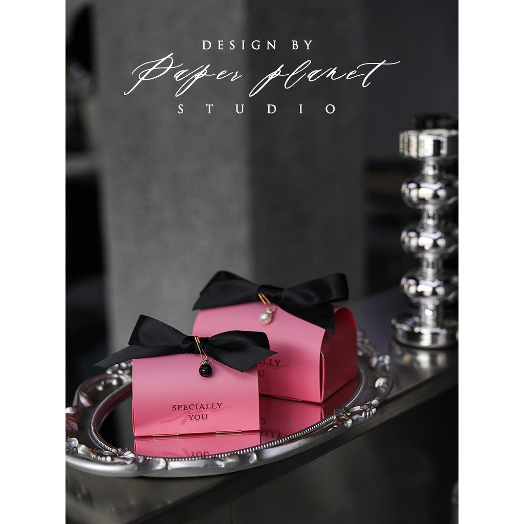 Shopee Official Niche Rose Red Wedding Candy Box Black Wedding ins High ...